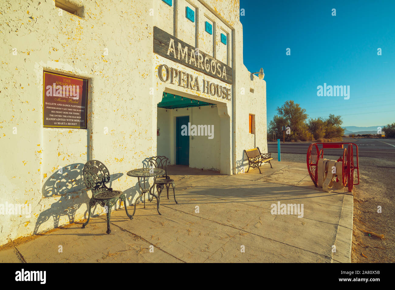 Death Valley Junction, California/USA - October 31, 2019 Amargosa Opera ...