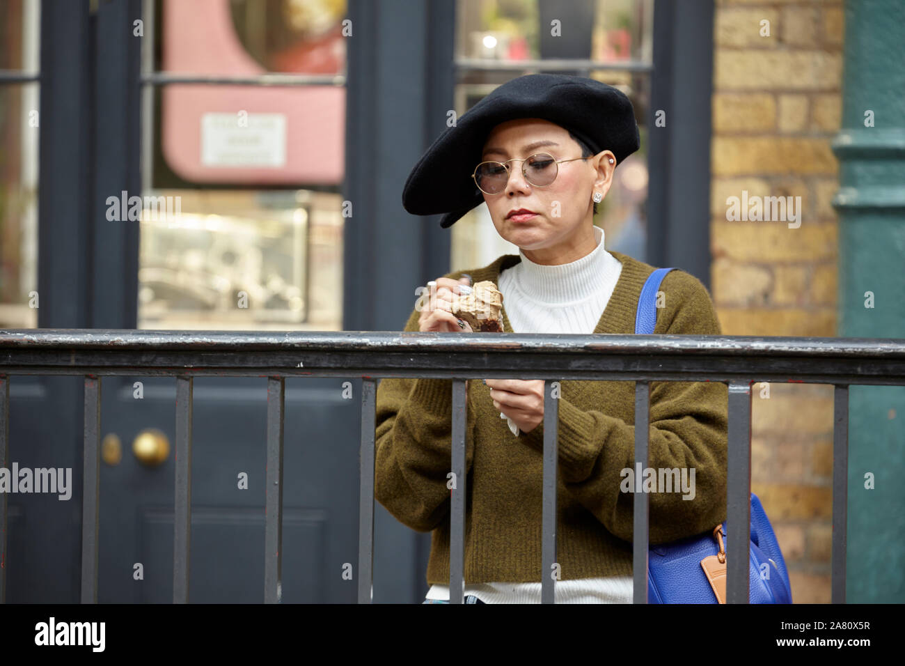 Random lady, Covent Garden, London Stock Photo - Alamy