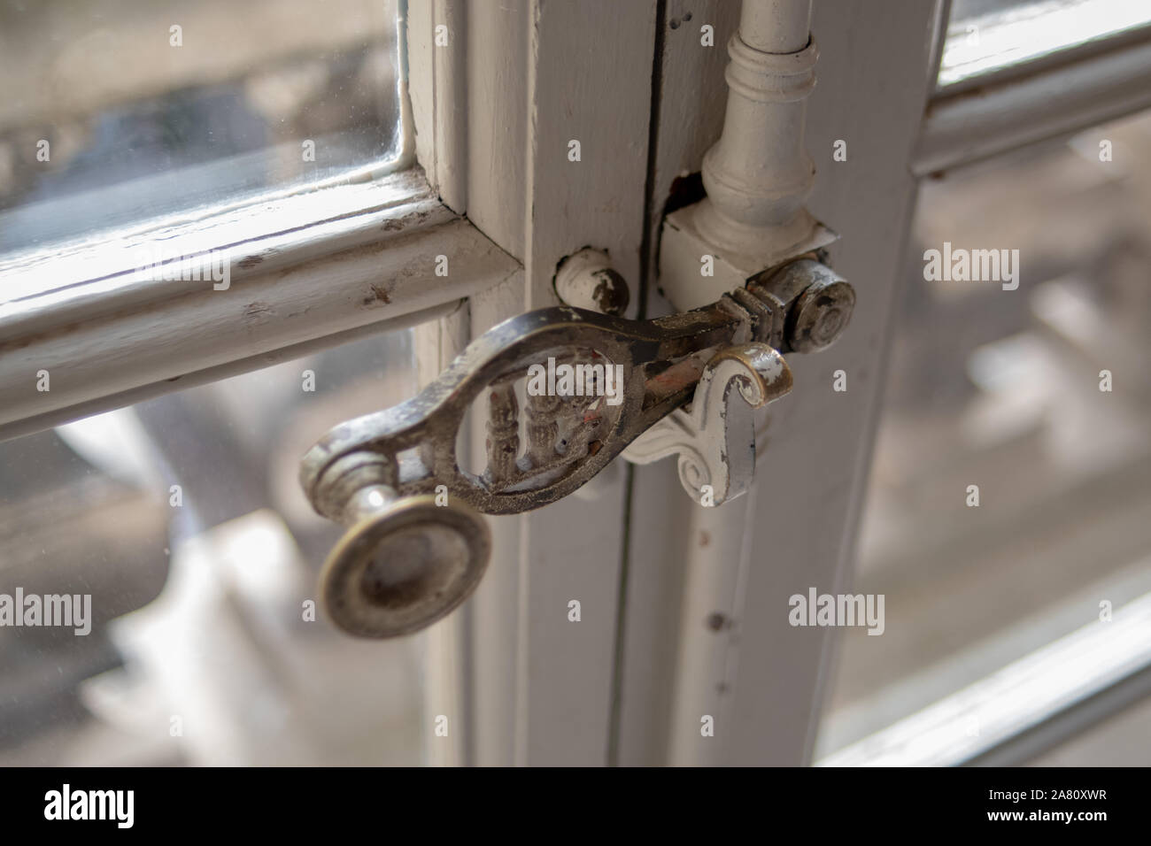 old window handle at the Versailles Palace Stock Photo - Alamy