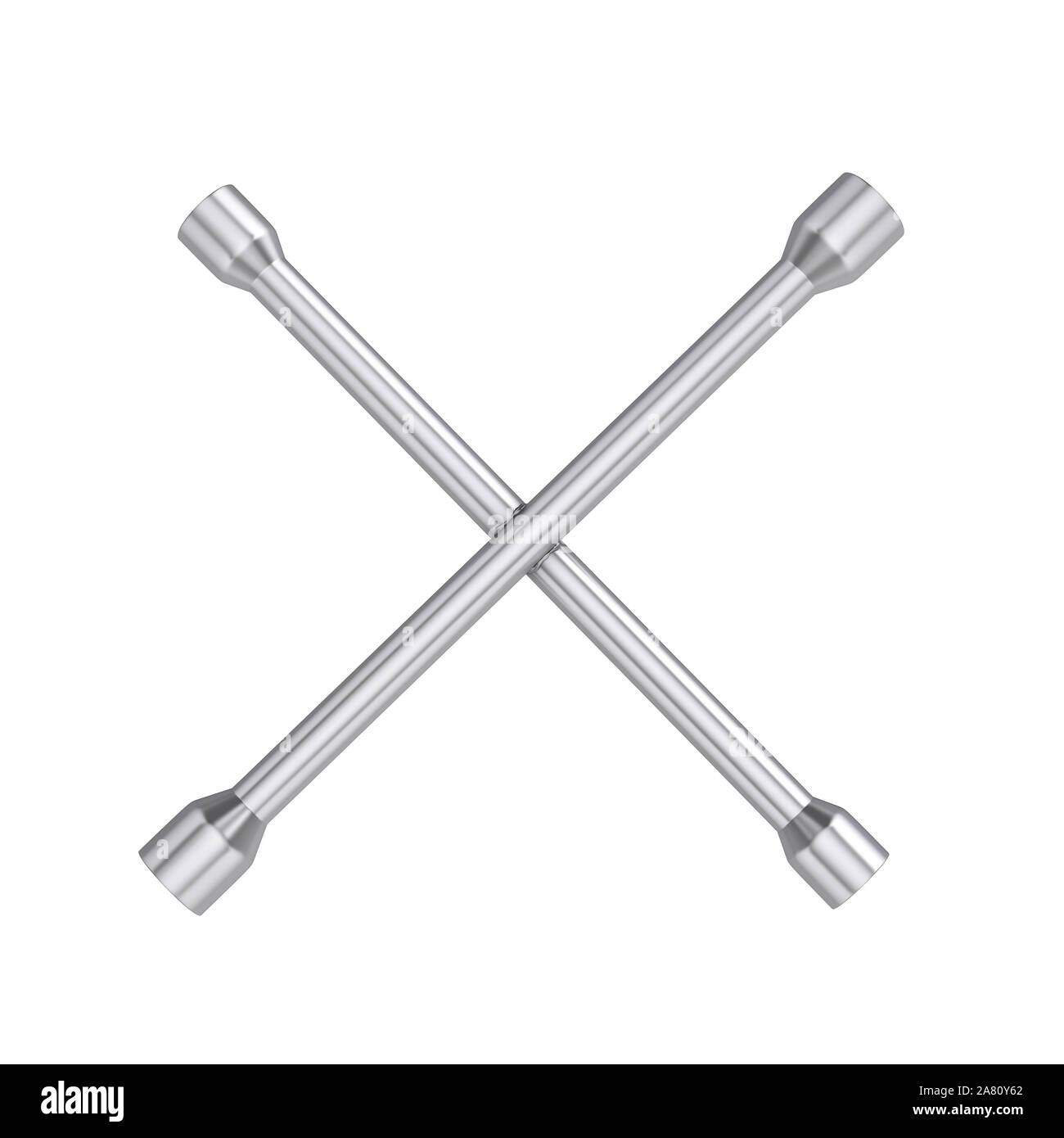 Cross wrench on a white background. 3d illustration Stock Photo - Alamy