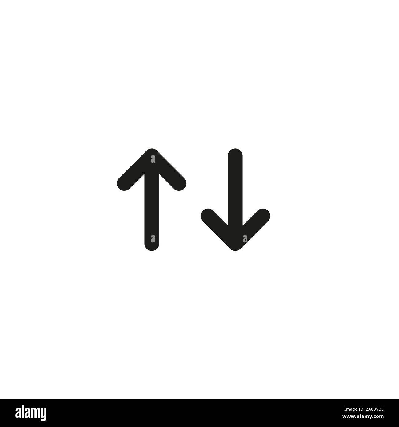 Exchange icon in flat style white background Stock Vector Image & Art ...