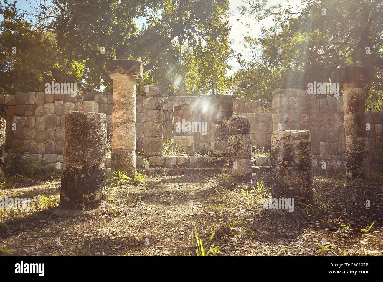 Mayan pyramid sunset of the sun hi-res stock photography and images - Alamy