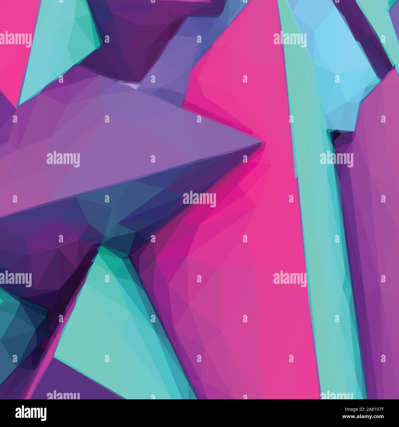 Abstract background with colorful blue and purple triangular shapes Stock Vector Image & Art - Alamy