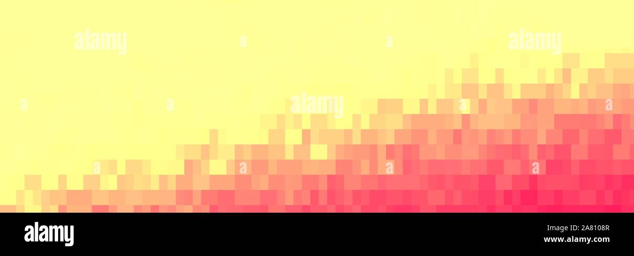 Pixel background headers abstract orange red design Stock Photo - Alamy