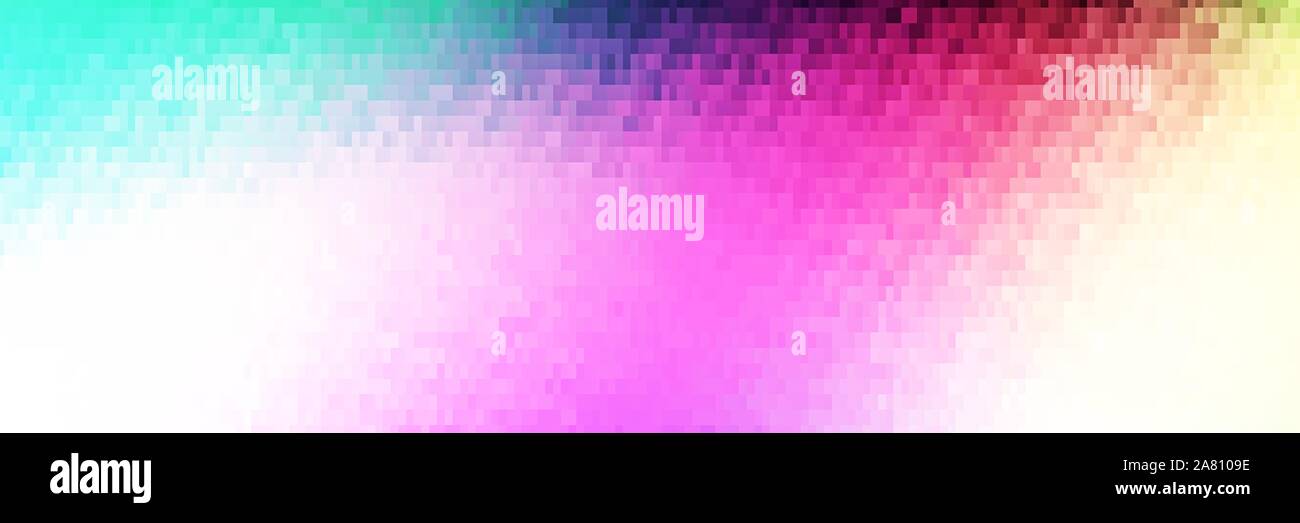 Background pixel header abstract widescreen background Stock Photo - Alamy