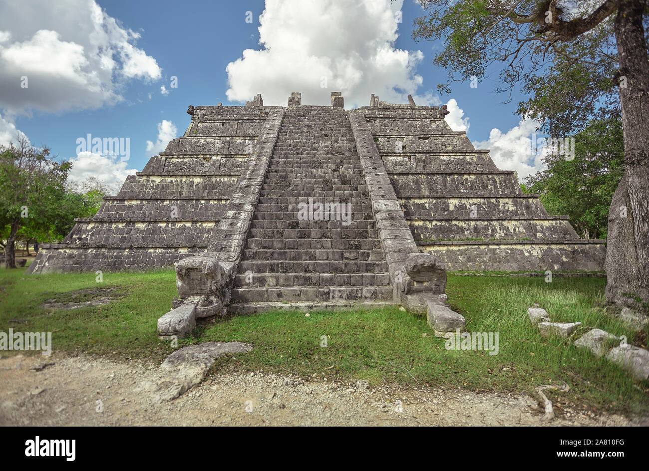 Front view of one pyramid Stock Photo - Alamy