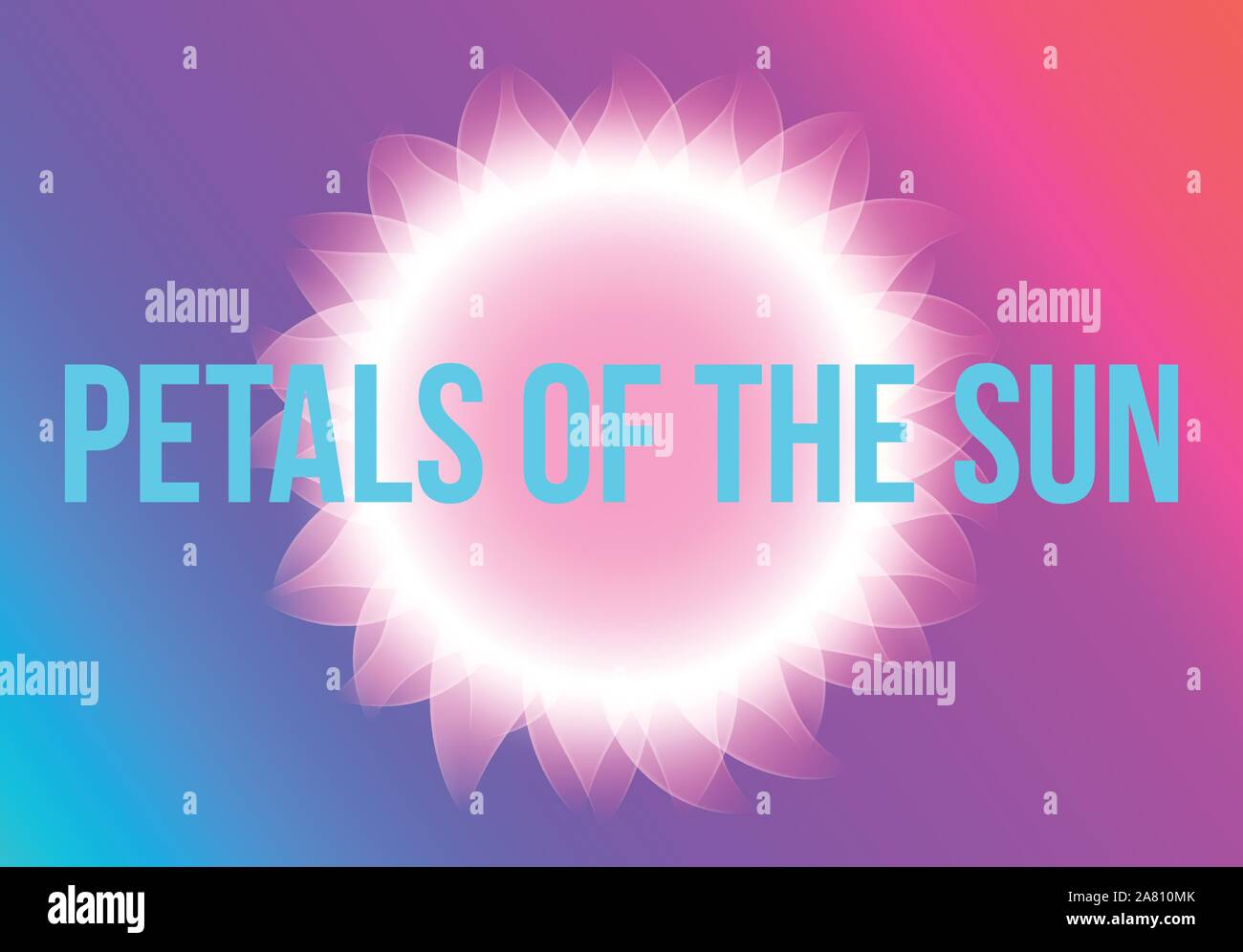 Abstract background with sun in space with ultra vibrant colors Stock ...