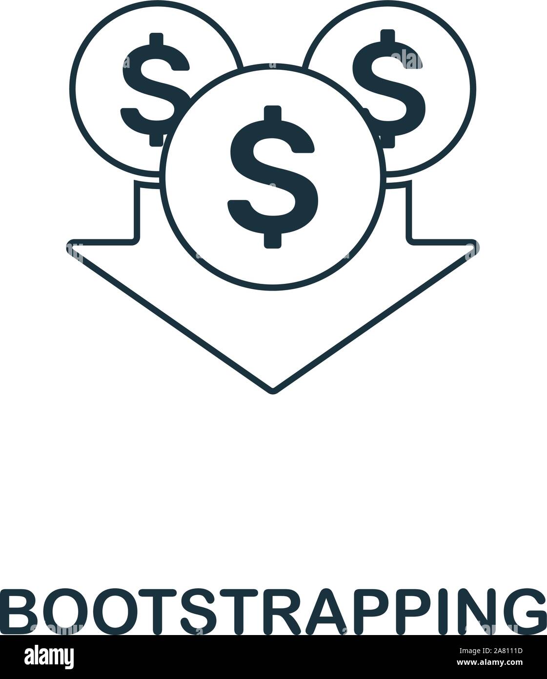 Bootstrapping icon outline style. Thin line creative Bootstrapping icon ... Bootstrapping icon outline style. Thin line creative Bootstrapping icon ...