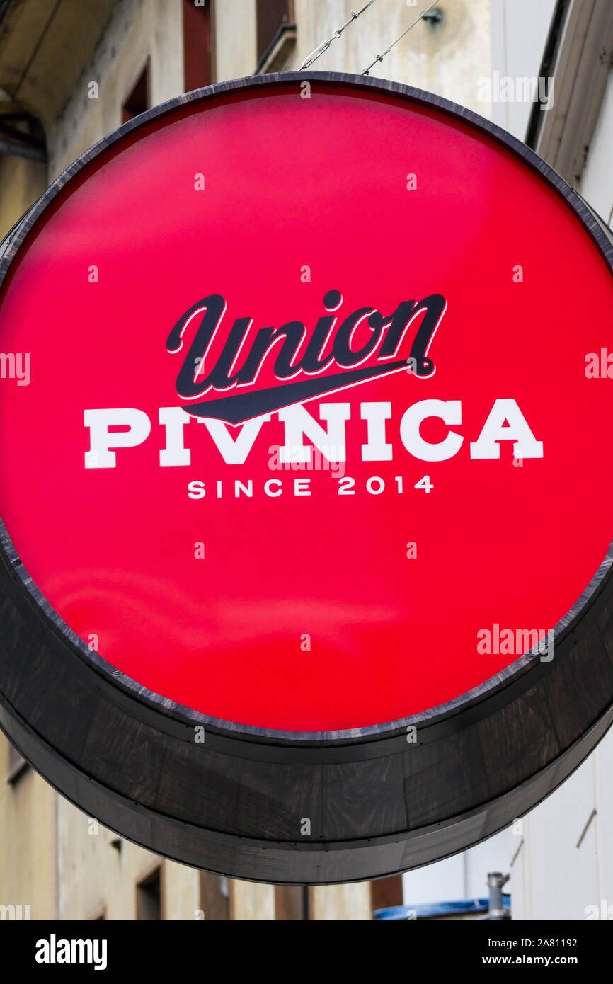 Union pivo sign hi-res stock photography and images - Alamy