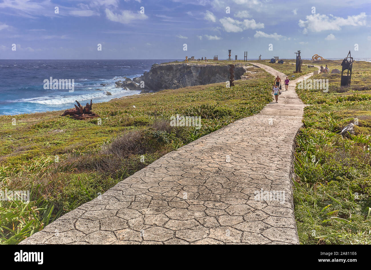 Stone way of sea promontory #2 Stock Photo - Alamy