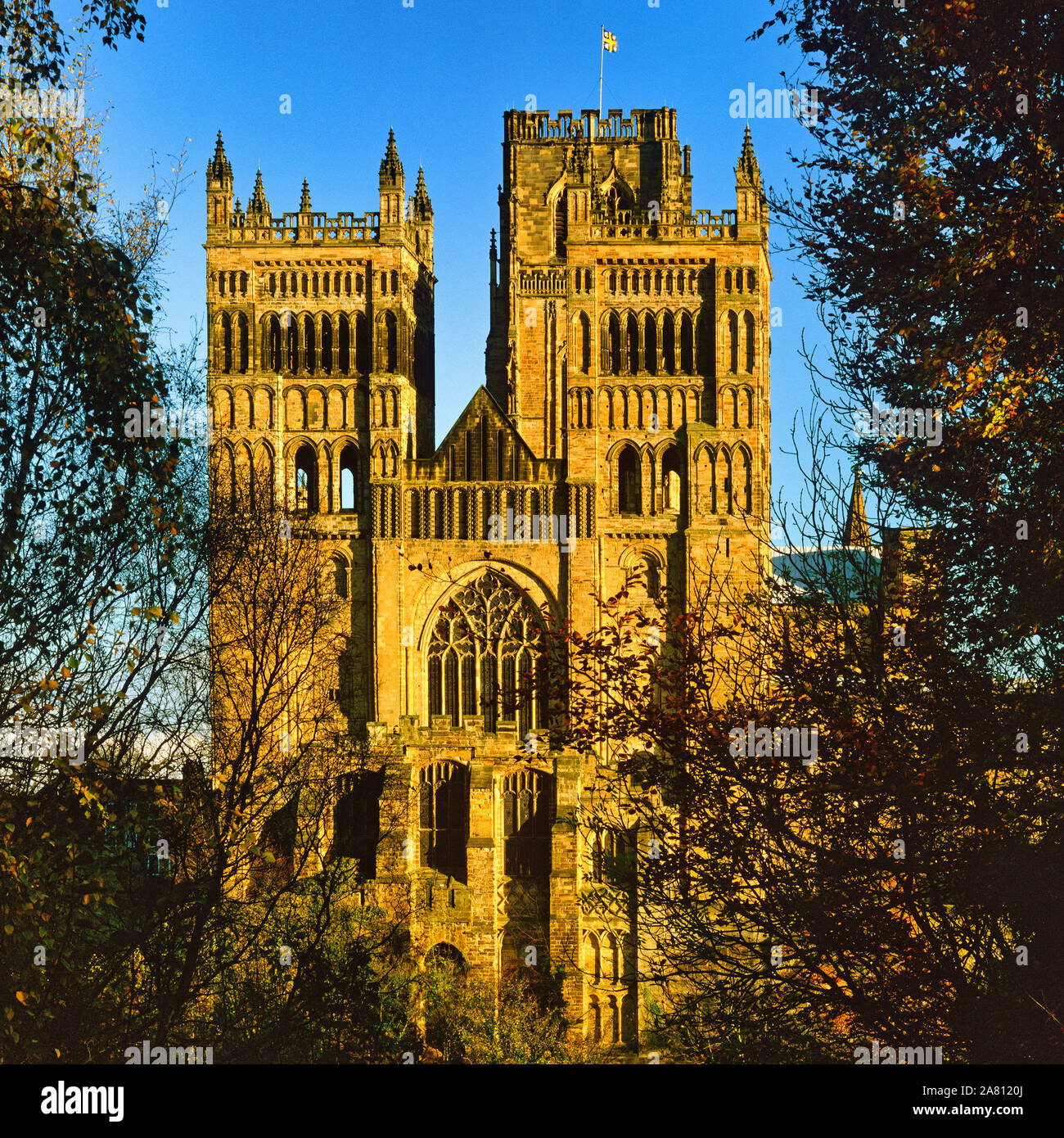 Durham Cathedral in Autumn, City of Durham, England, United Kingdom ...