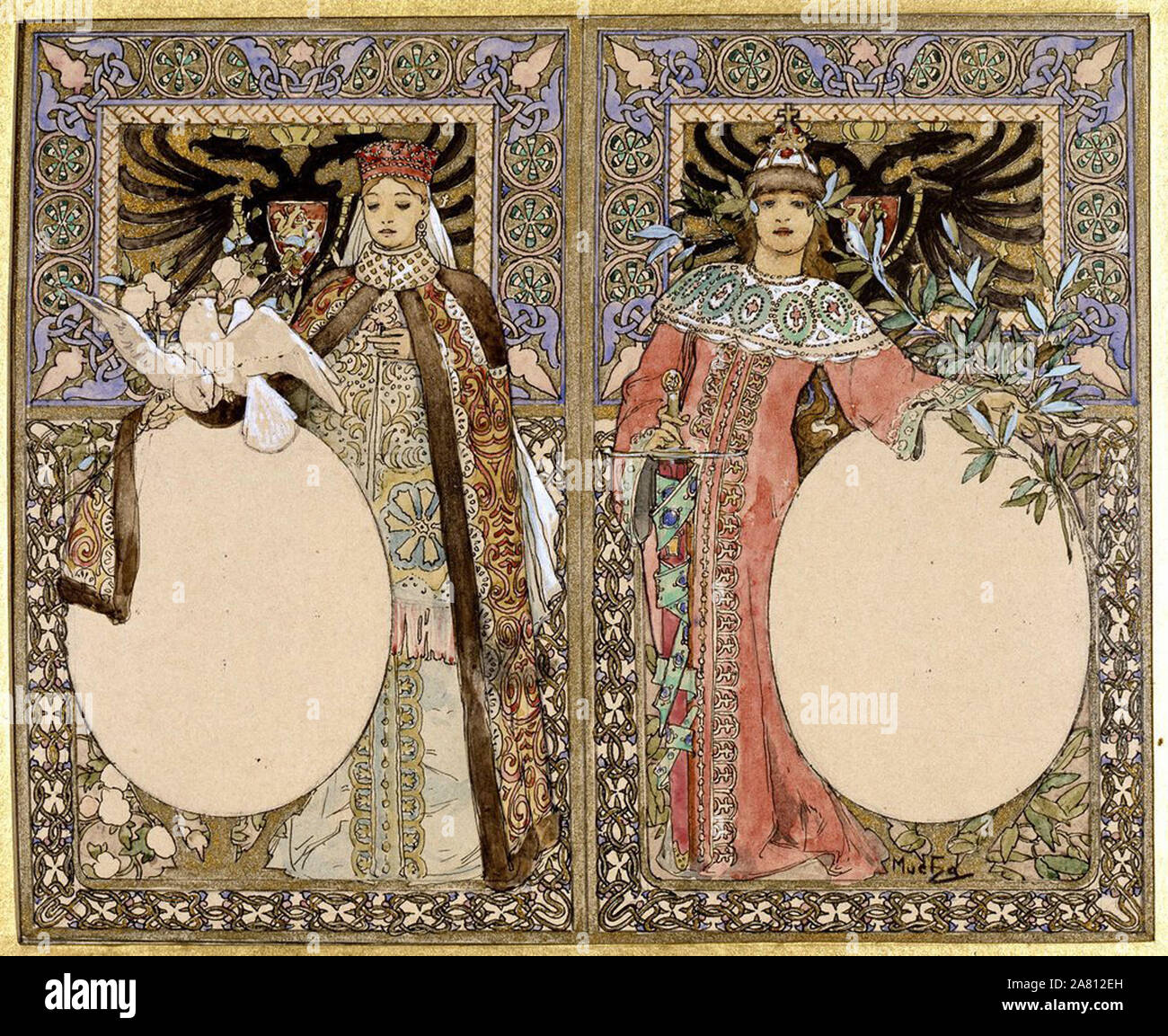 Book illustration, 1890s. Found in the collection of the State A ...