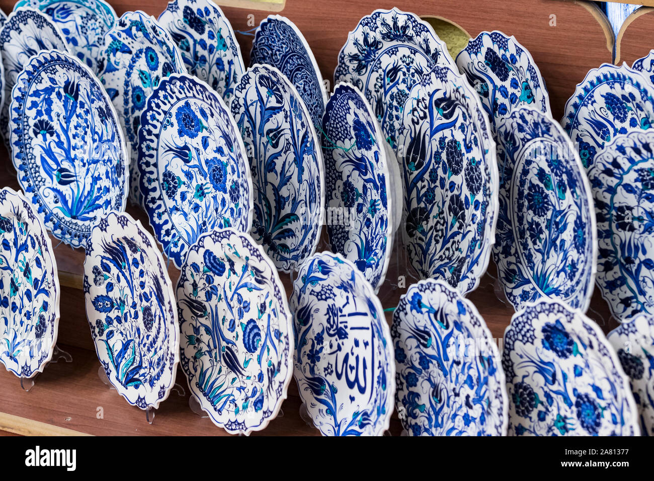 Traditional Turkish decorative ceramics for interior decoration Stock ...