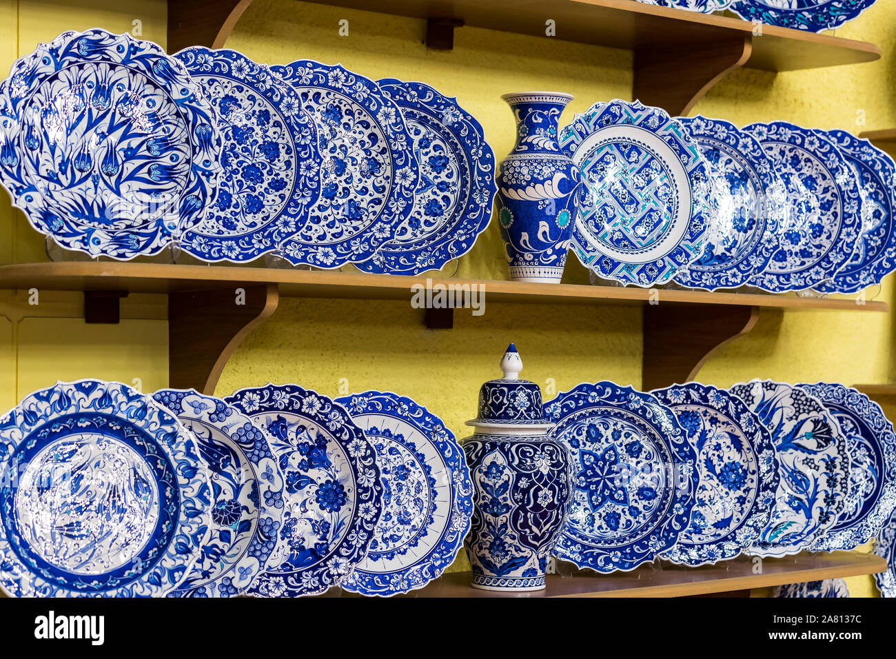 Traditional Turkish decorative ceramics for interior decoration Stock ...