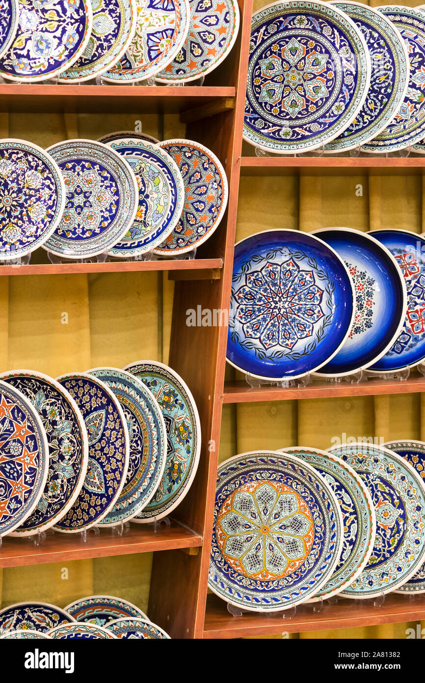 Traditional Turkish decorative ceramics for interior decoration Stock ...