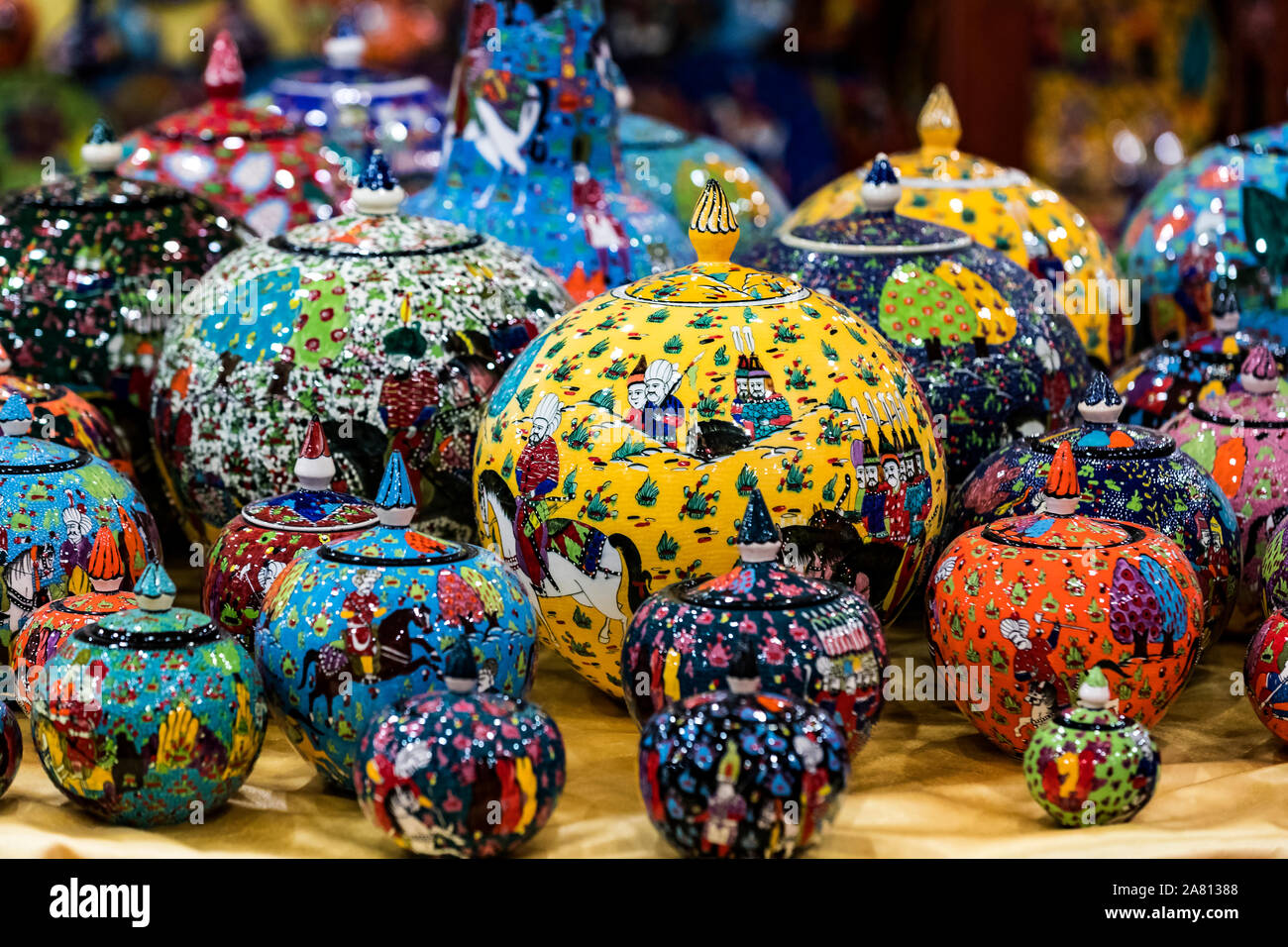 Traditional Turkish decorative ceramics for interior decoration Stock ...