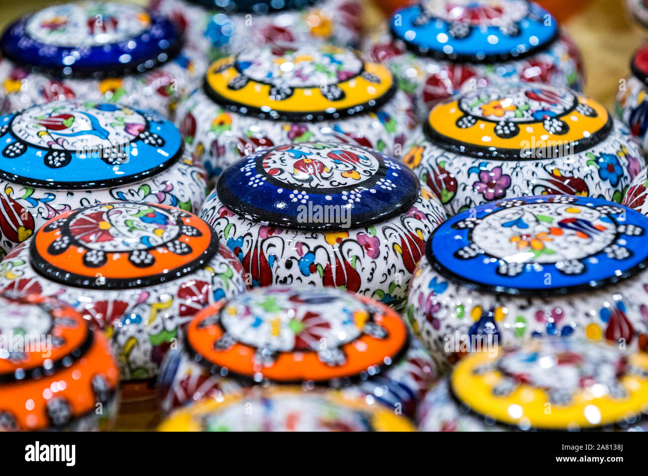Traditional Turkish decorative ceramics for interior decoration Stock ...