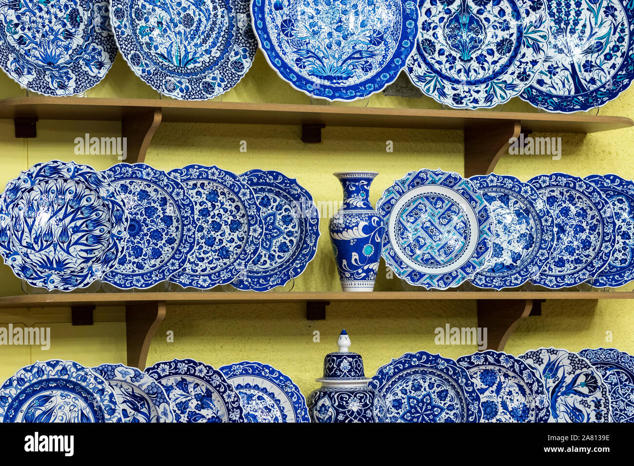 Traditional Turkish decorative ceramics for interior decoration Stock ...