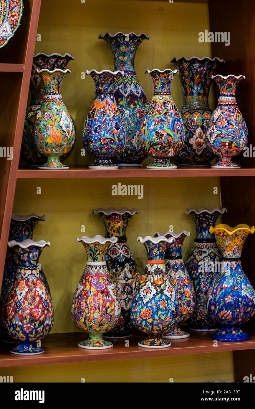 Traditional Turkish decorative ceramics for interior decoration Stock ...