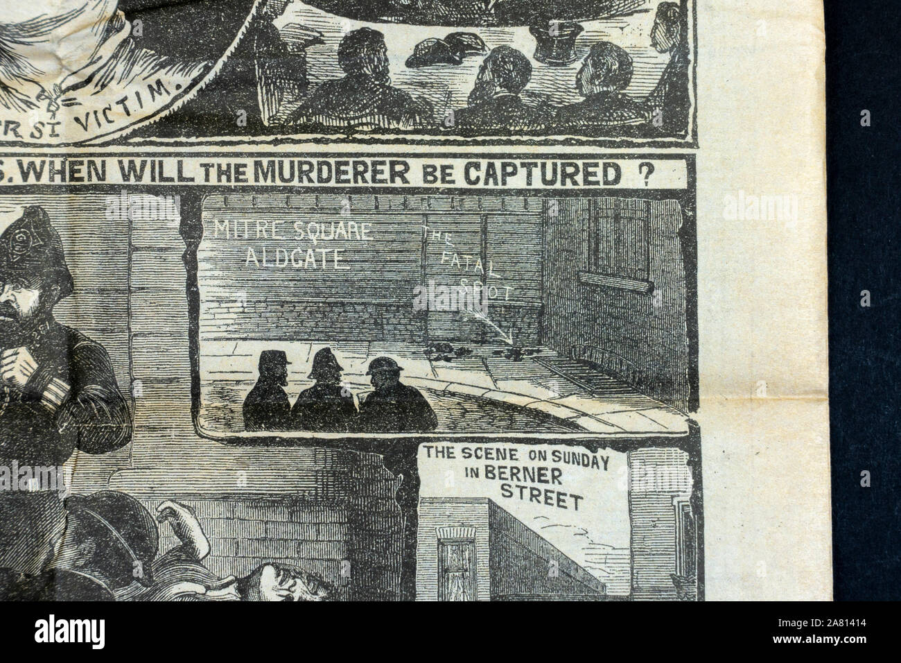 Jack the Ripper era newspaper (replica): Illustrated Police News front ...