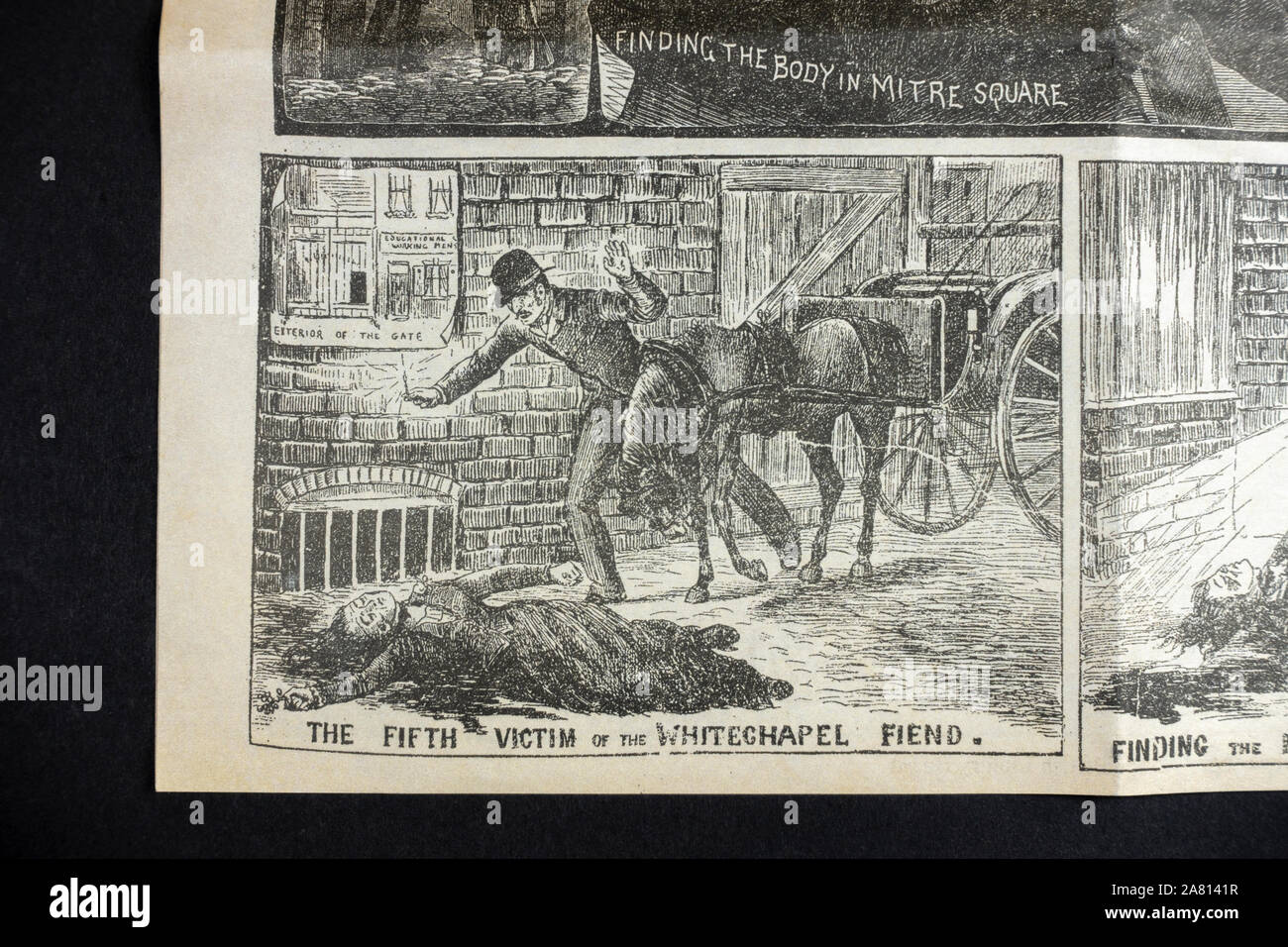 Jack the Ripper era newspaper (replica): Illustrated Police News front ...