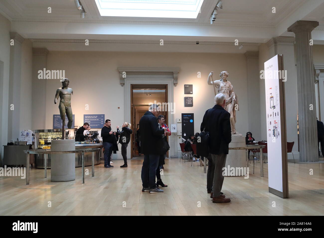 Café in the British Museum, London, UK Stock Photo - Alamy