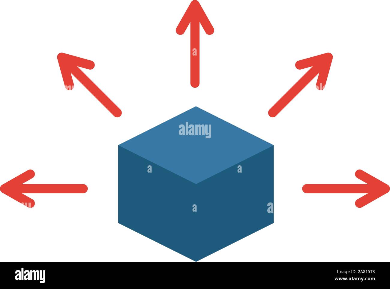 Distribution icon. Simple element from blockchain icons collection ...