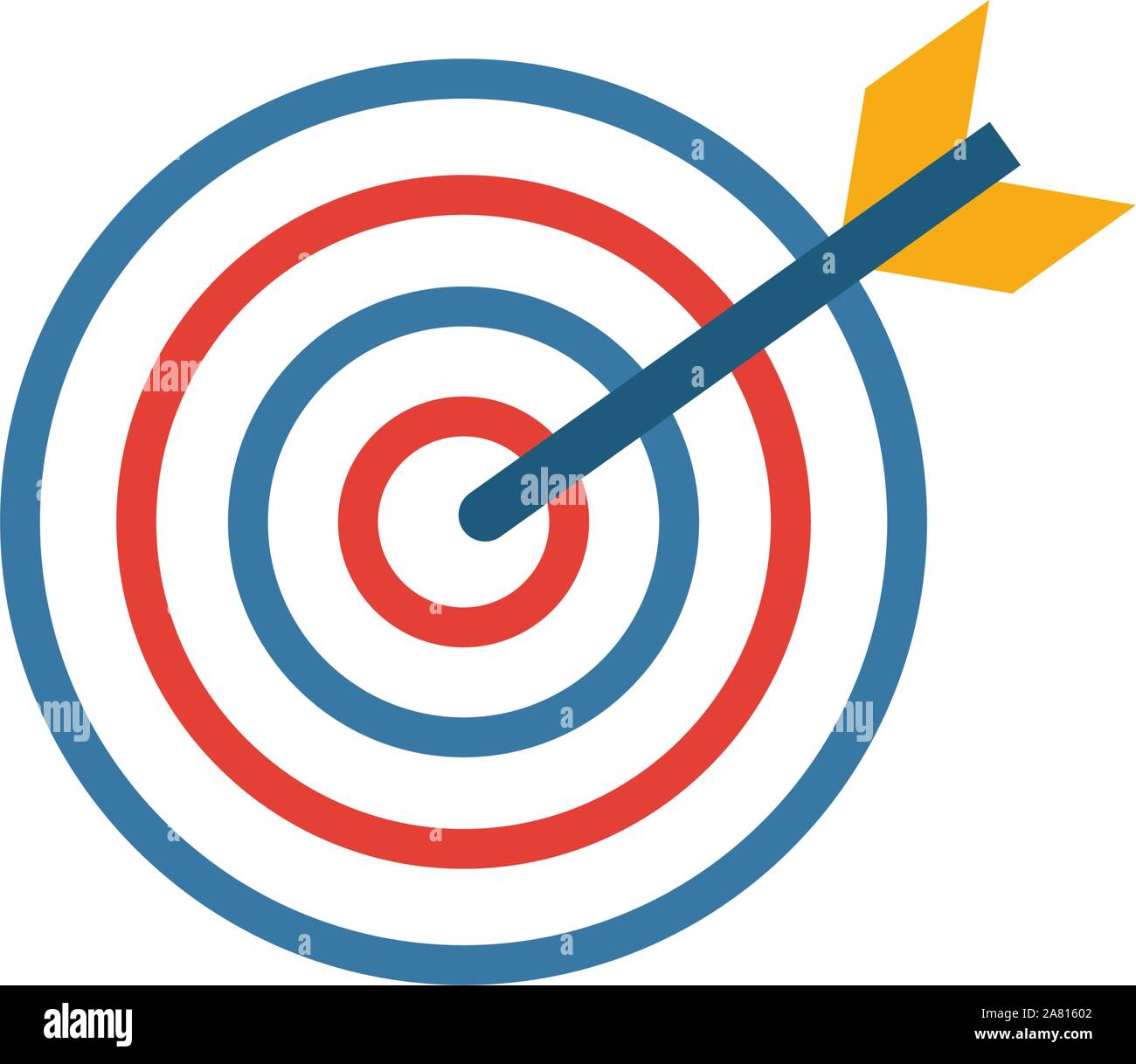 Precision icon. Flat creative element from business icons collection ...