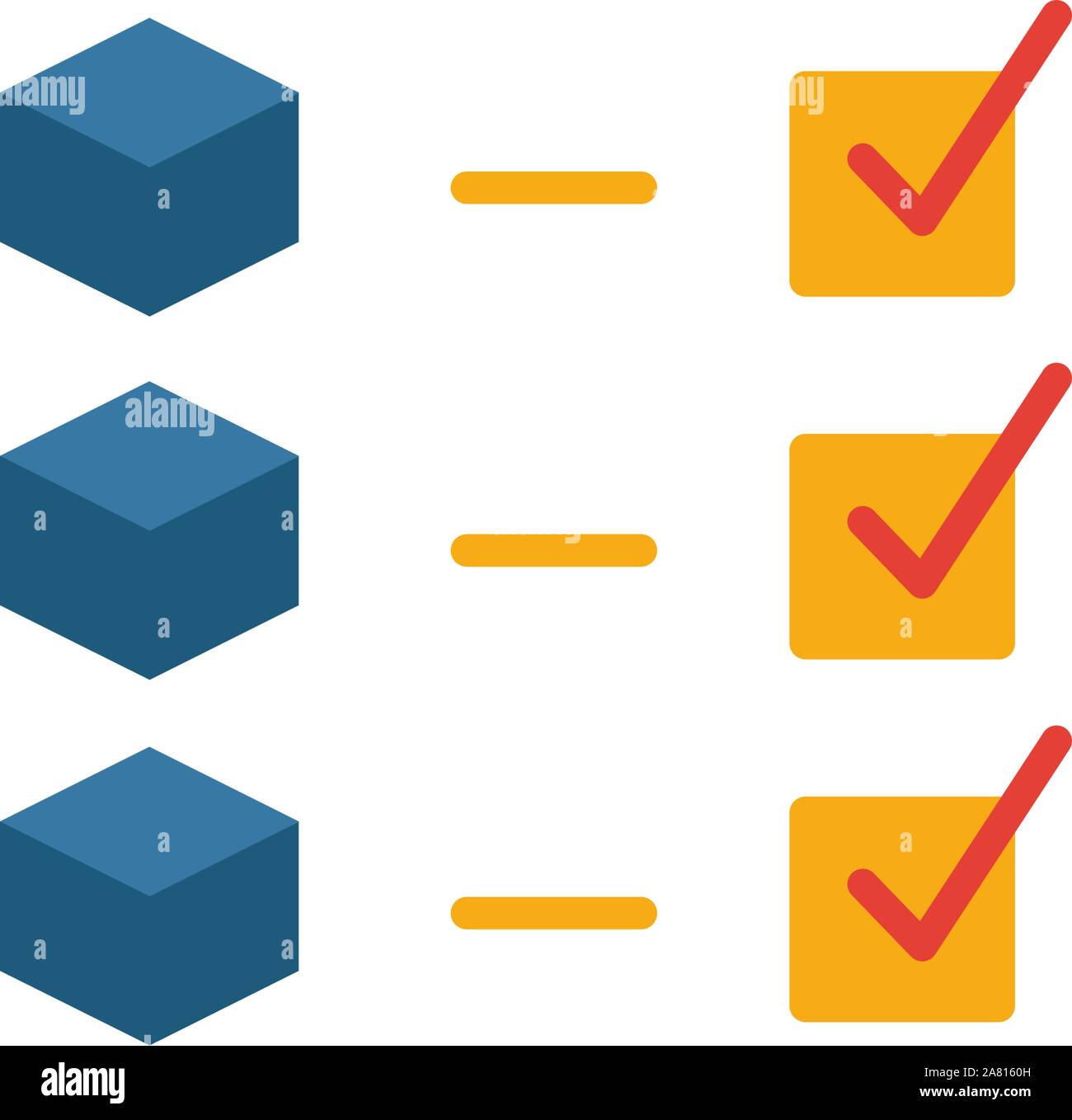 Confirmation icon. Simple element from blockchain icons collection ...