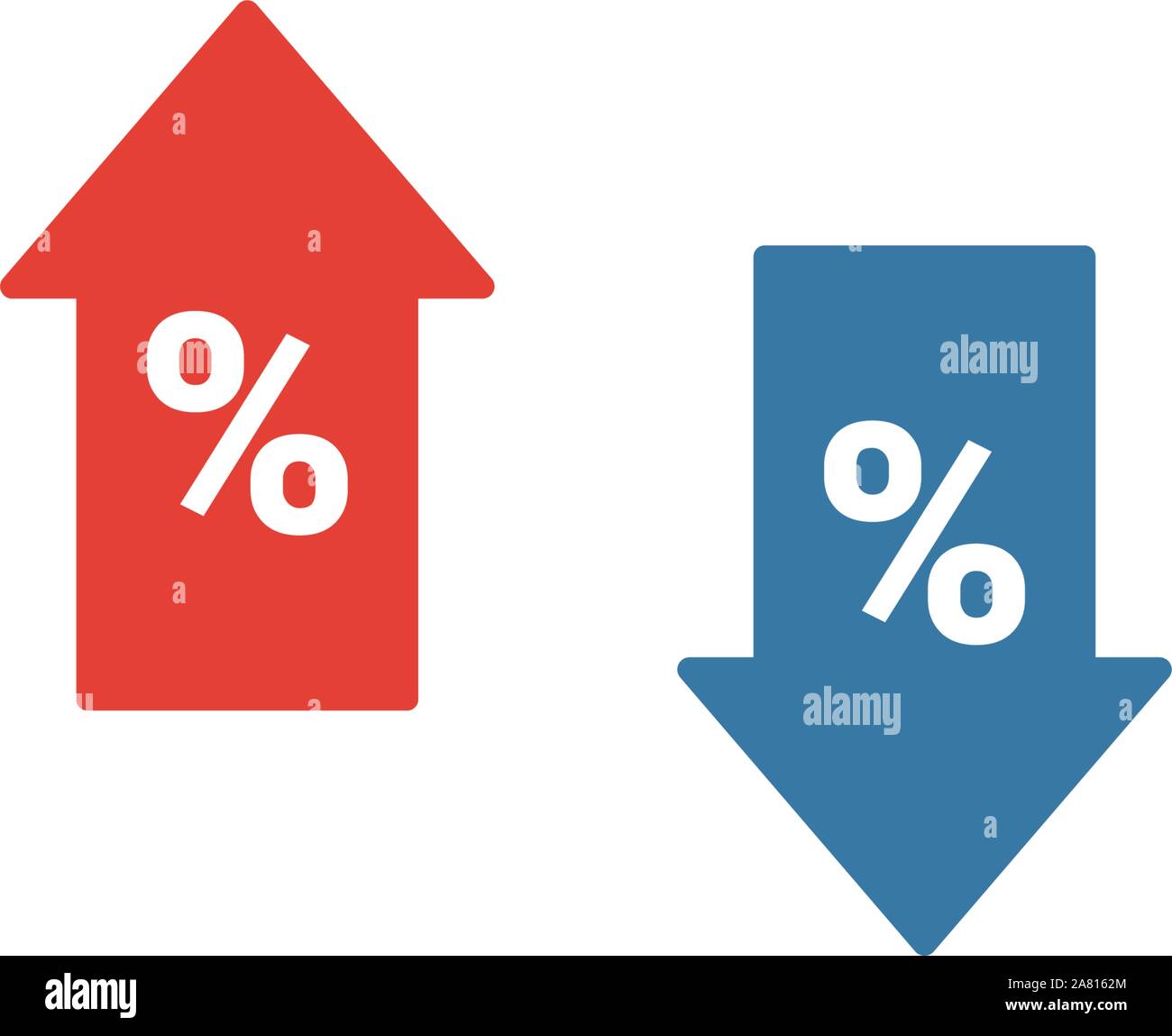 Percent icon. Flat creative element from business icons collection ...