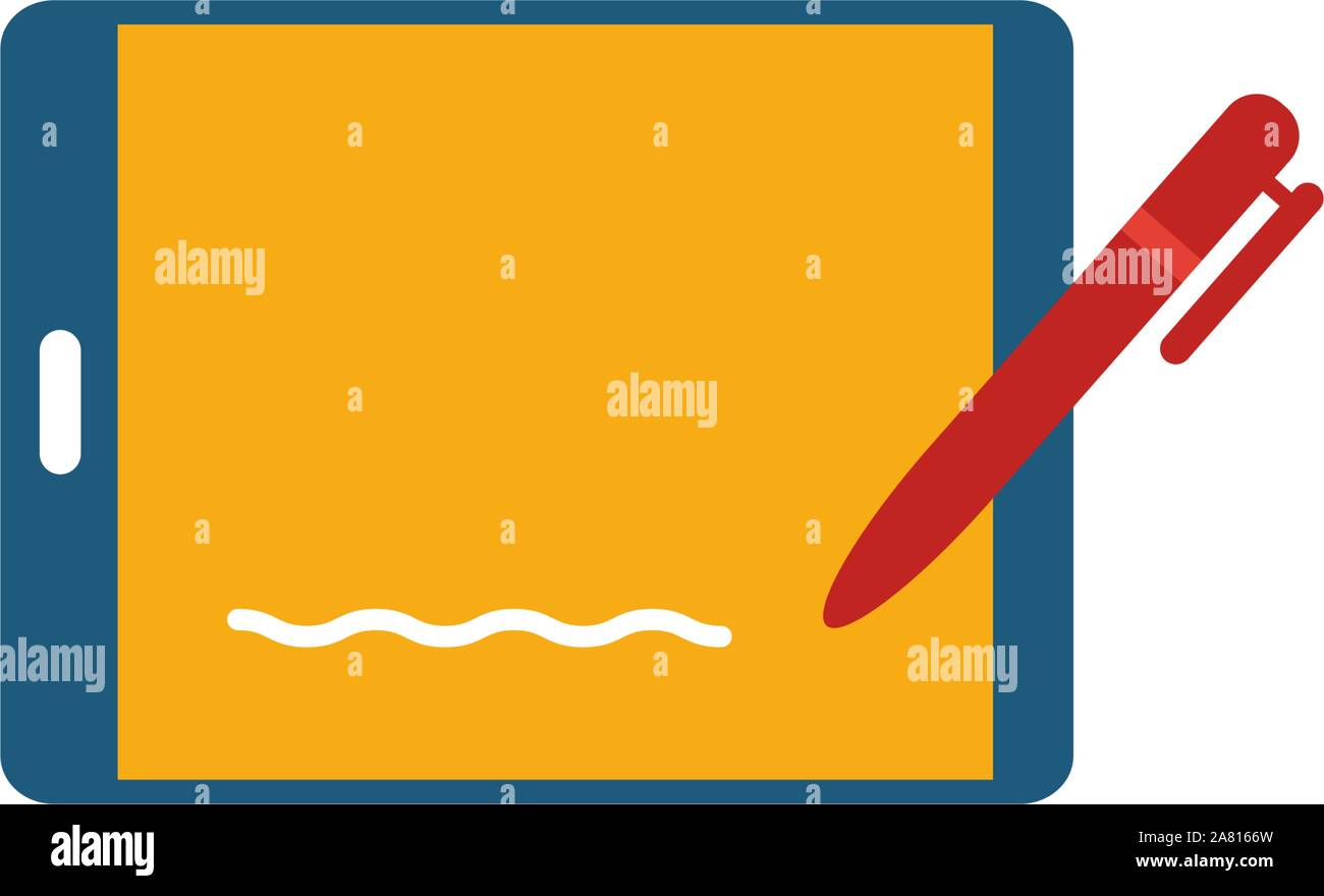 Digital Signature icon. Simple element from blockchain icons collection ...