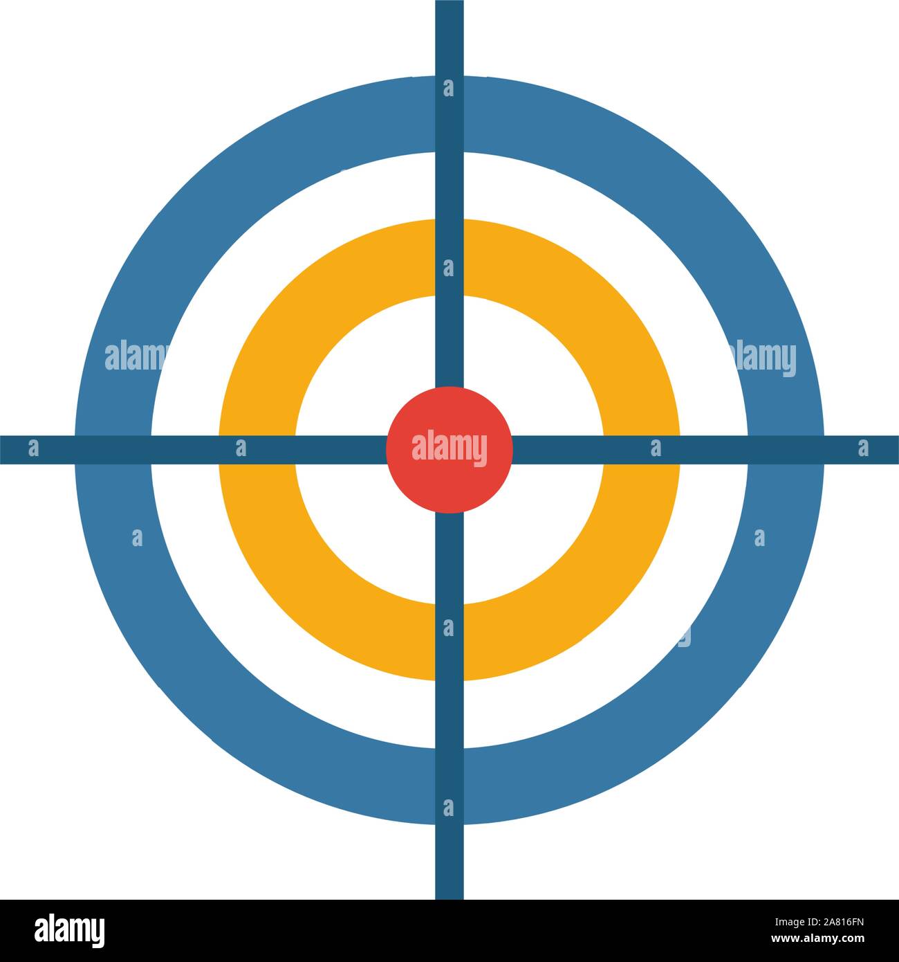 Target icon. Flat creative element from business icons collection ...