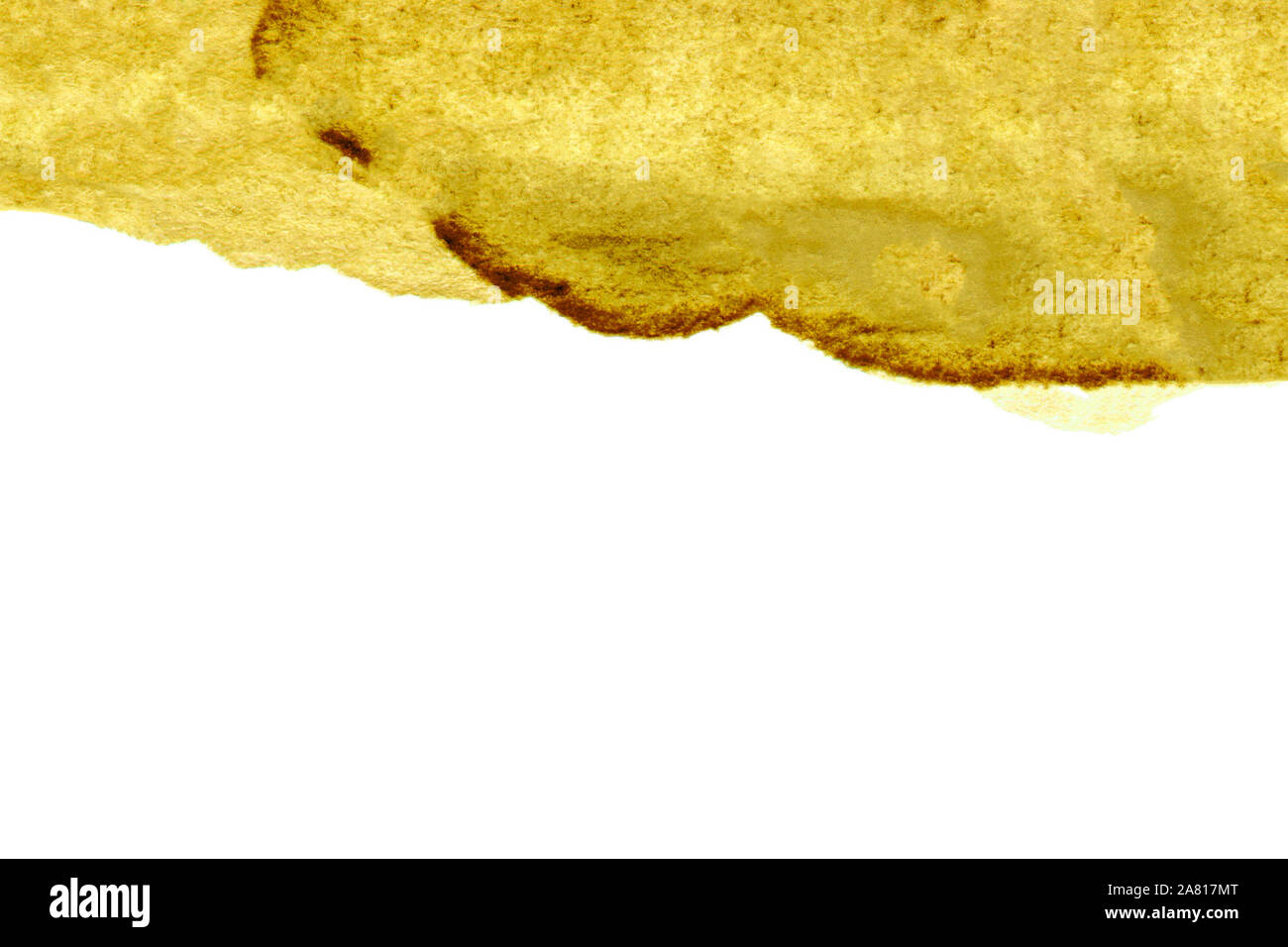 High resolution poster. Abstract hand painted on paper yellow ...