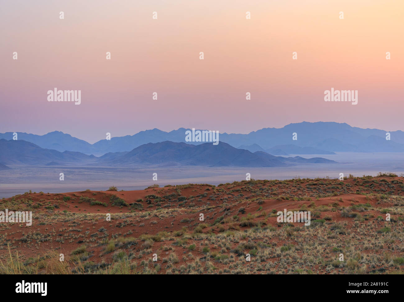 Mountain Range at Sunset in Namibia Africa Stock Photo - Alamy