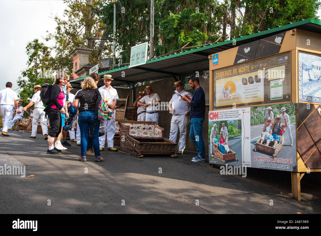 Carreiros dressed in traditional attire waiting to offer a historic ...