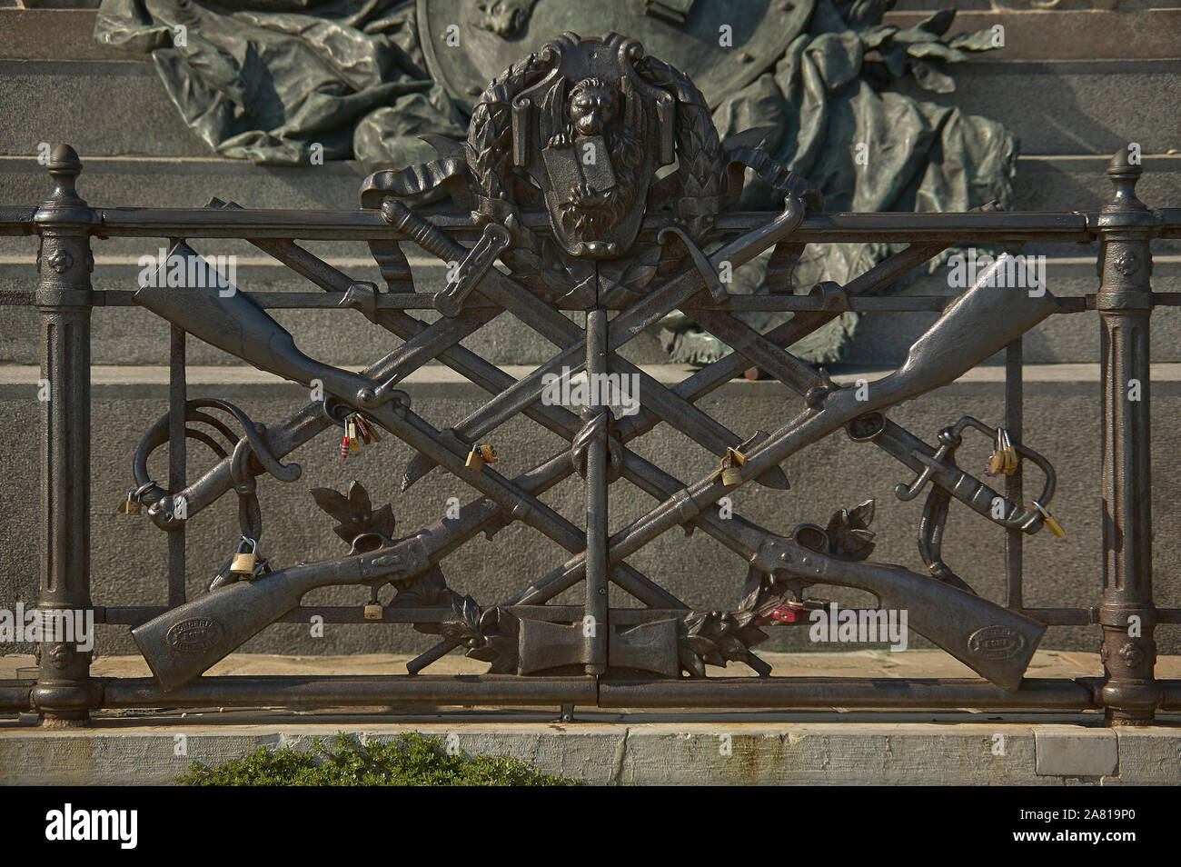 War monument with rifles Stock Photo - Alamy