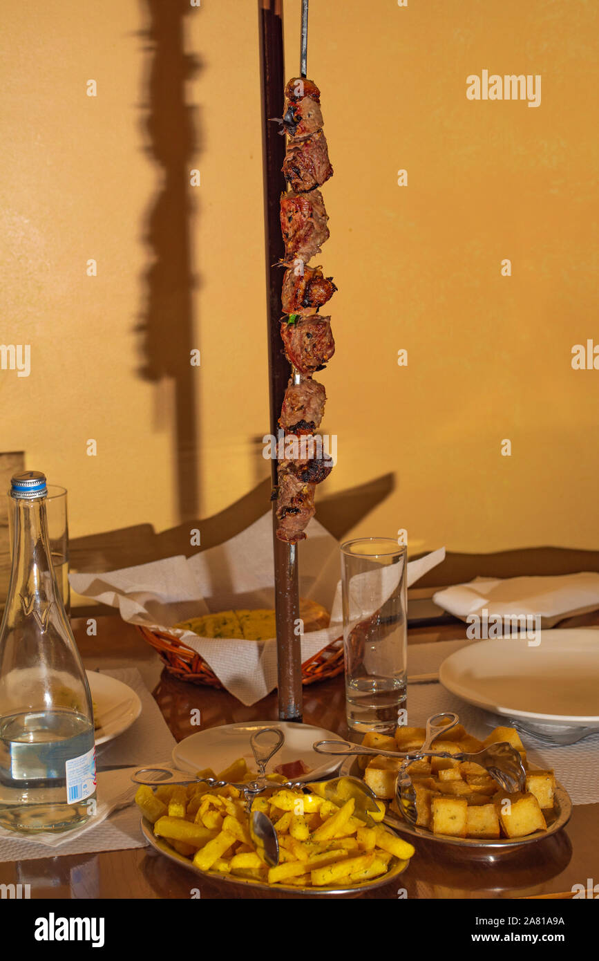 Espetada madeira meat hi-res stock photography and images - Alamy