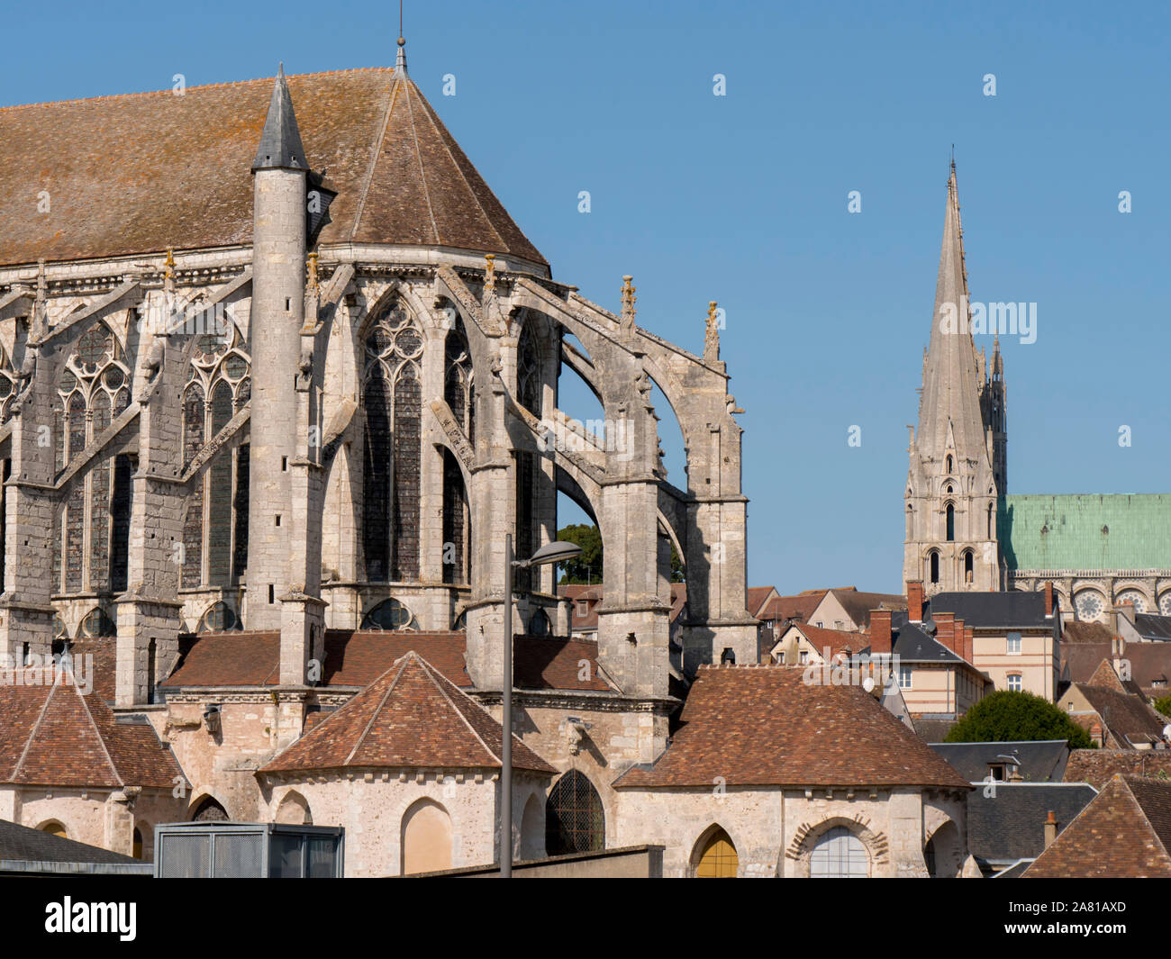 Europe, France, Chartres, St Peters church and Cathedral Stock Photo ...