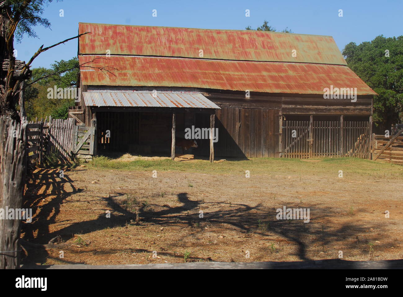Example of old farm life at the Lyndon B Johnson State Park Stock Photo ...