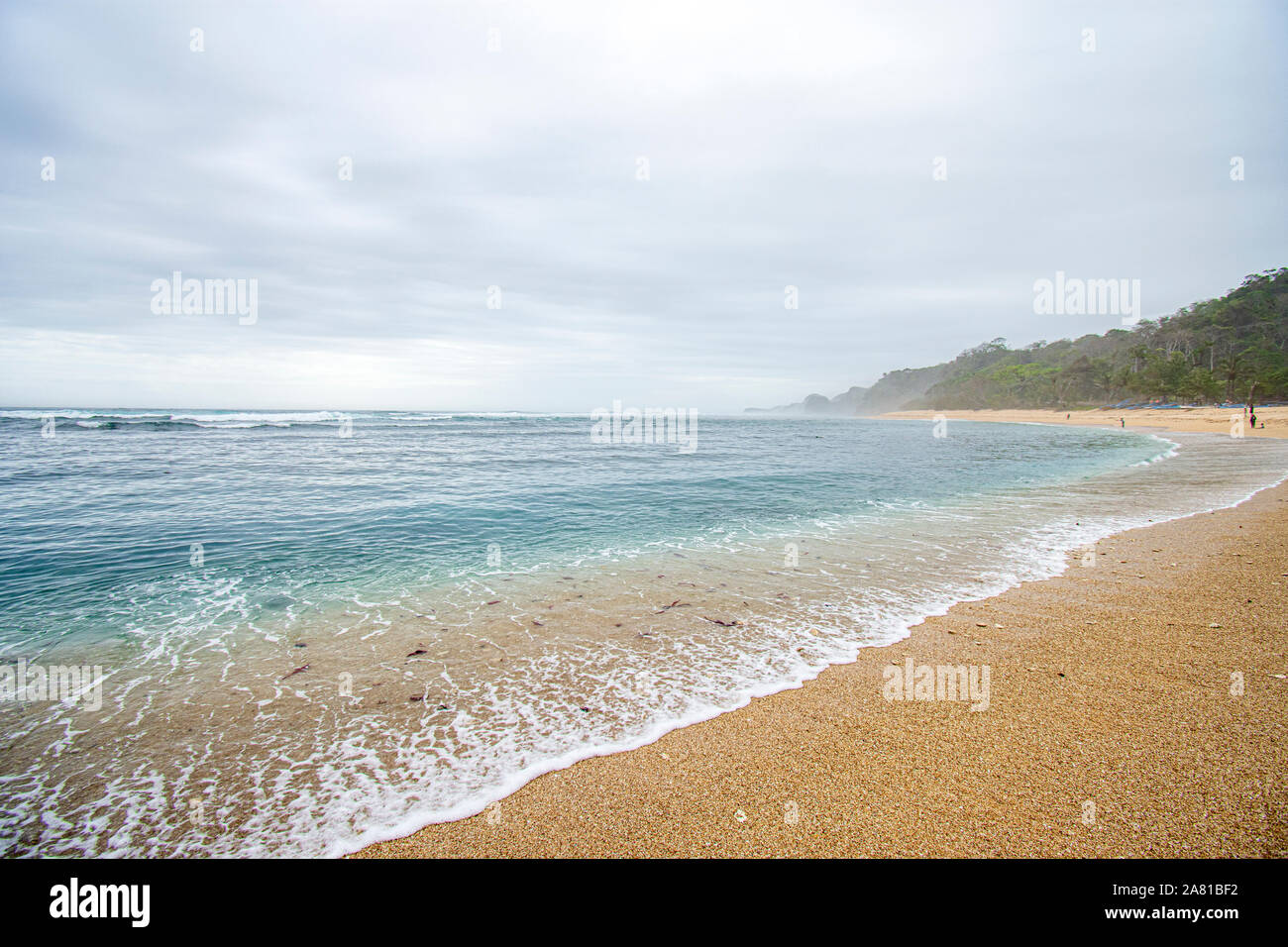 Beautiful sea sand and waves Stock Photo - Alamy
