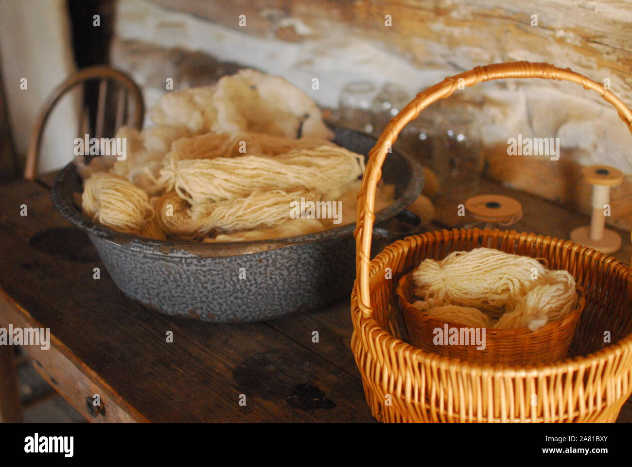 Example of old farm life at the Lyndon B Johnson State Park Stock Photo ...