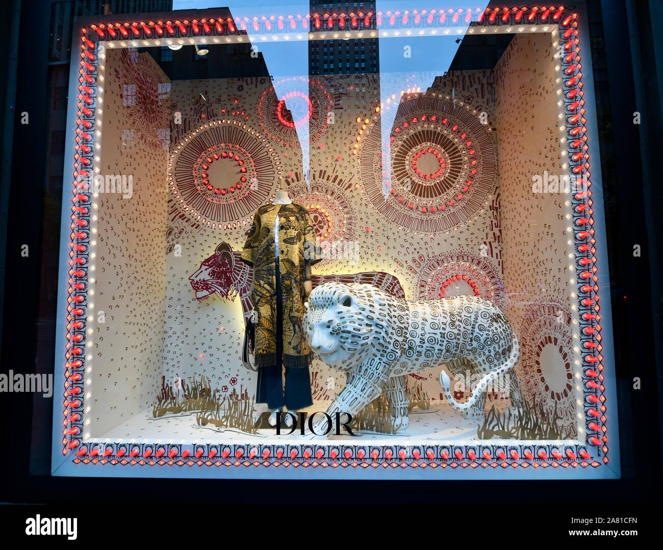 Window display at Saks Fifth Avenue, New York City, USA Stock Photo - Alamy