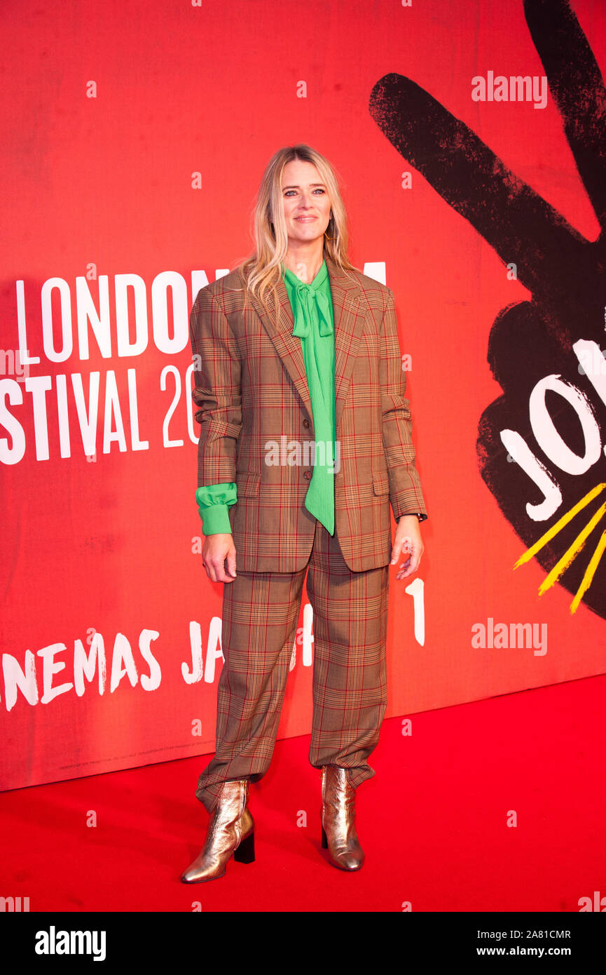 Seen arriving for JOJO Rabbit, Premiere at London Film Festival, Odeon ...