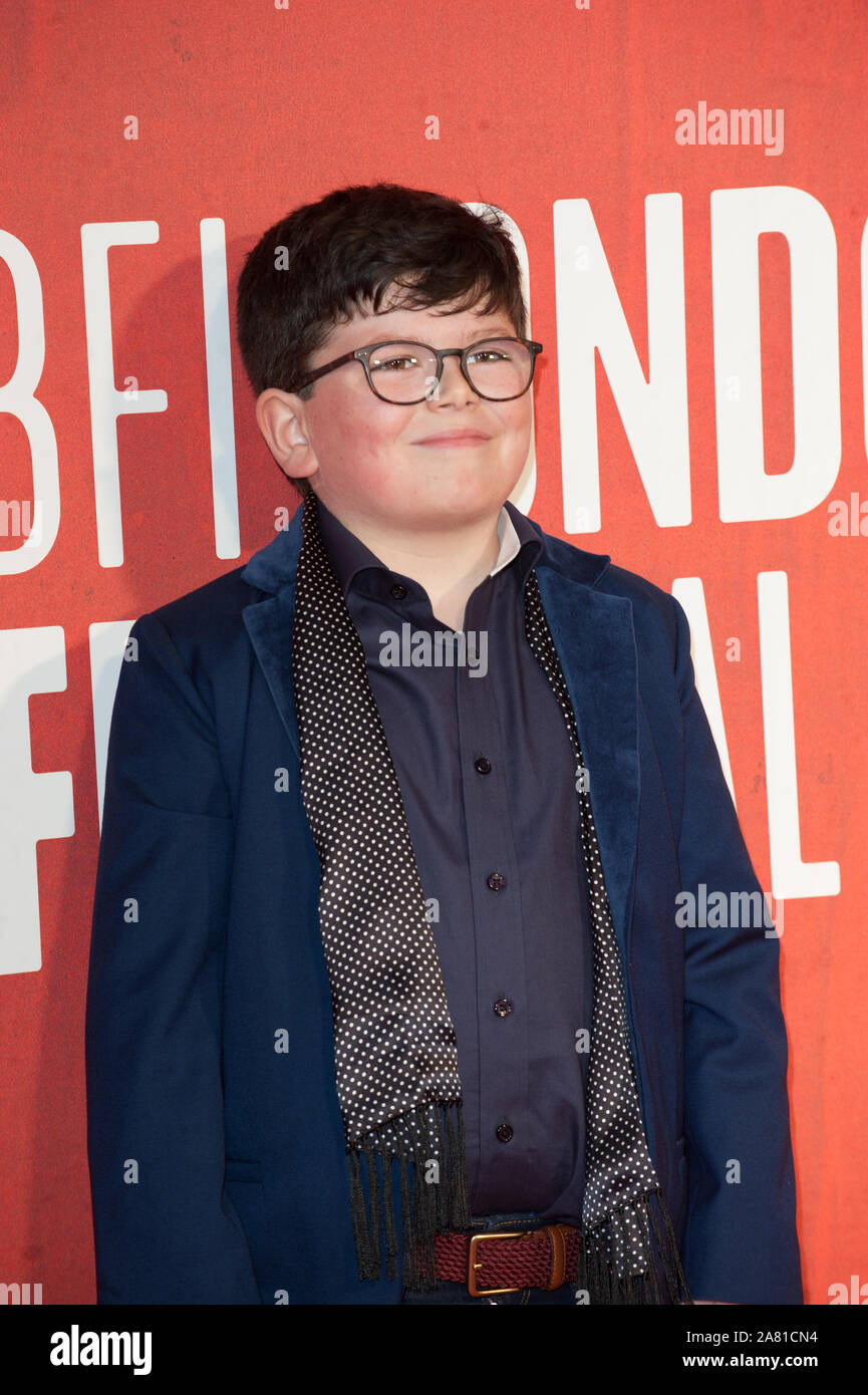 Seen arriving for JOJO Rabbit, Premiere at London Film Festival, Odeon ...