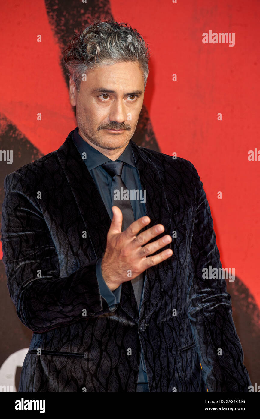 Seen arriving for JOJO Rabbit, Premiere at London Film Festival, Odeon ...