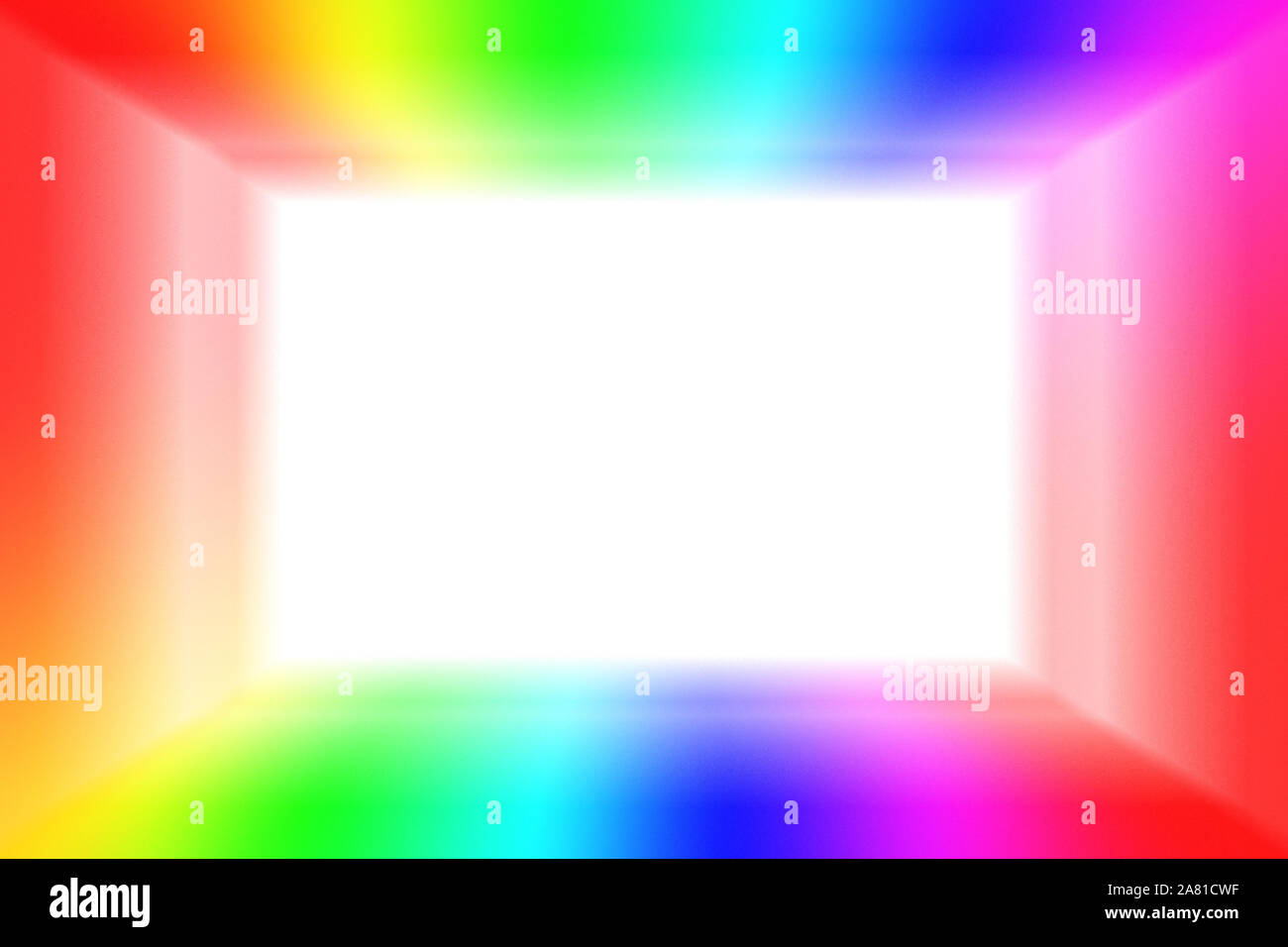 An abstract rainbow colored border background image Stock Photo - Alamy