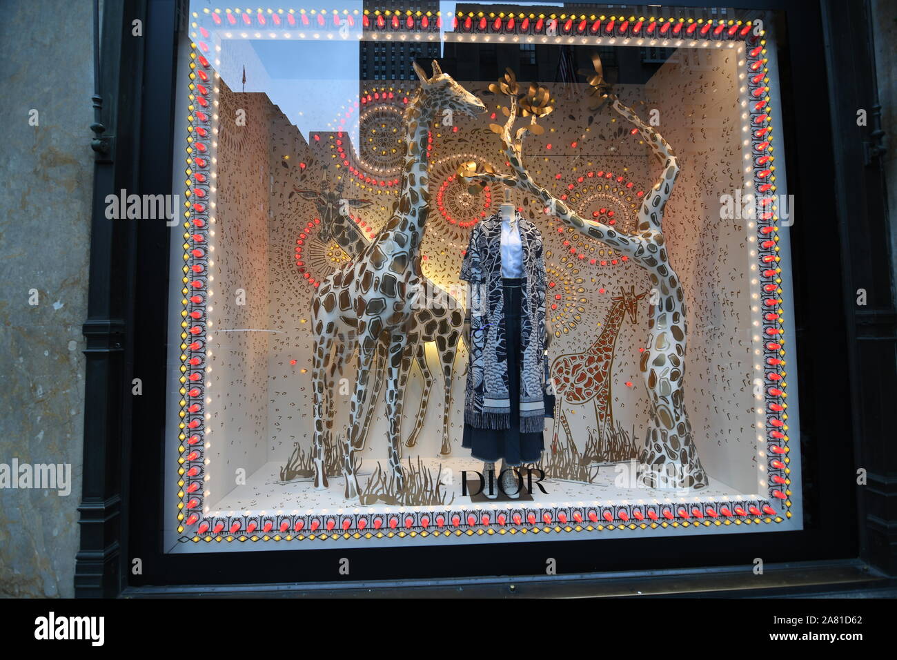 Window display at Saks Fifth Avenue, New York City, USA Stock Photo - Alamy