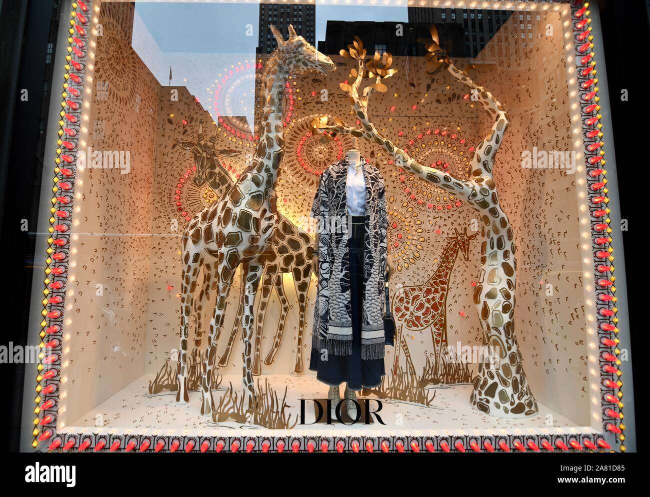 Window display at Saks Fifth Avenue, New York City, USA Stock Photo - Alamy