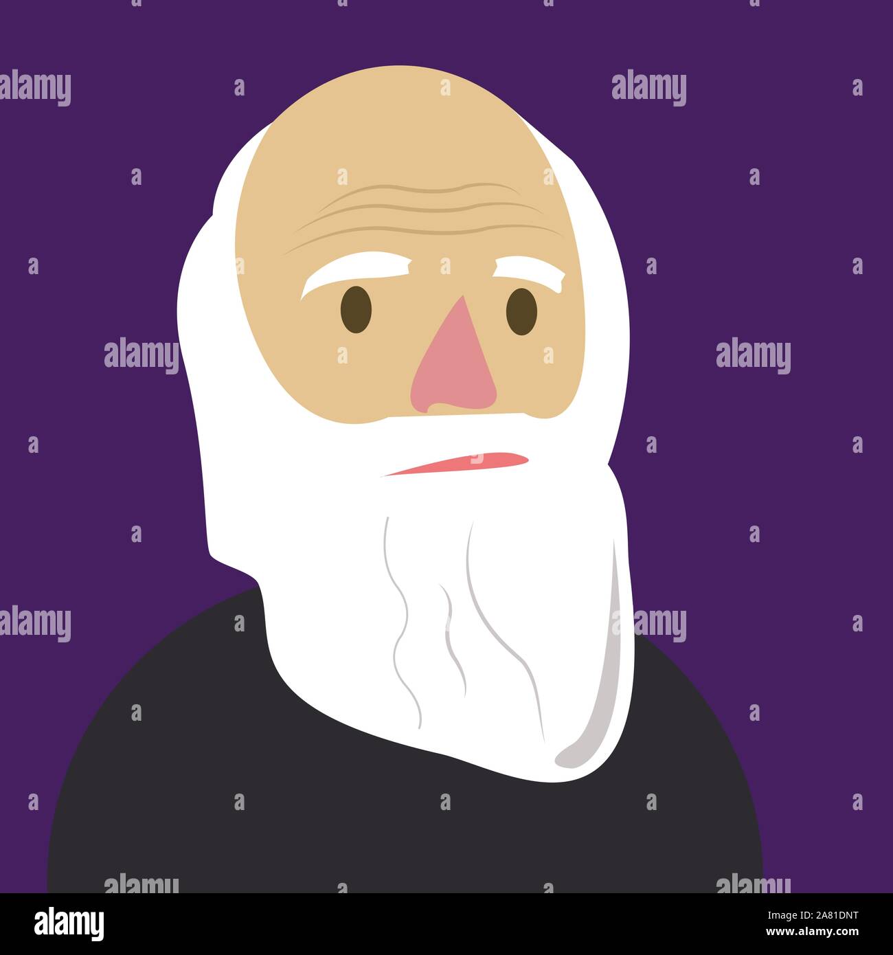 Elderly man standing on Stock Vector Images - Alamy
