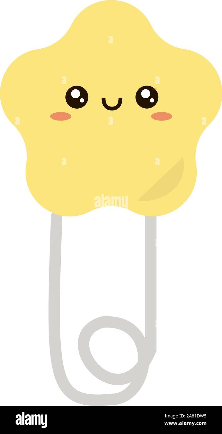 Pin star, illustration, vector on white background Stock Vector Image ...